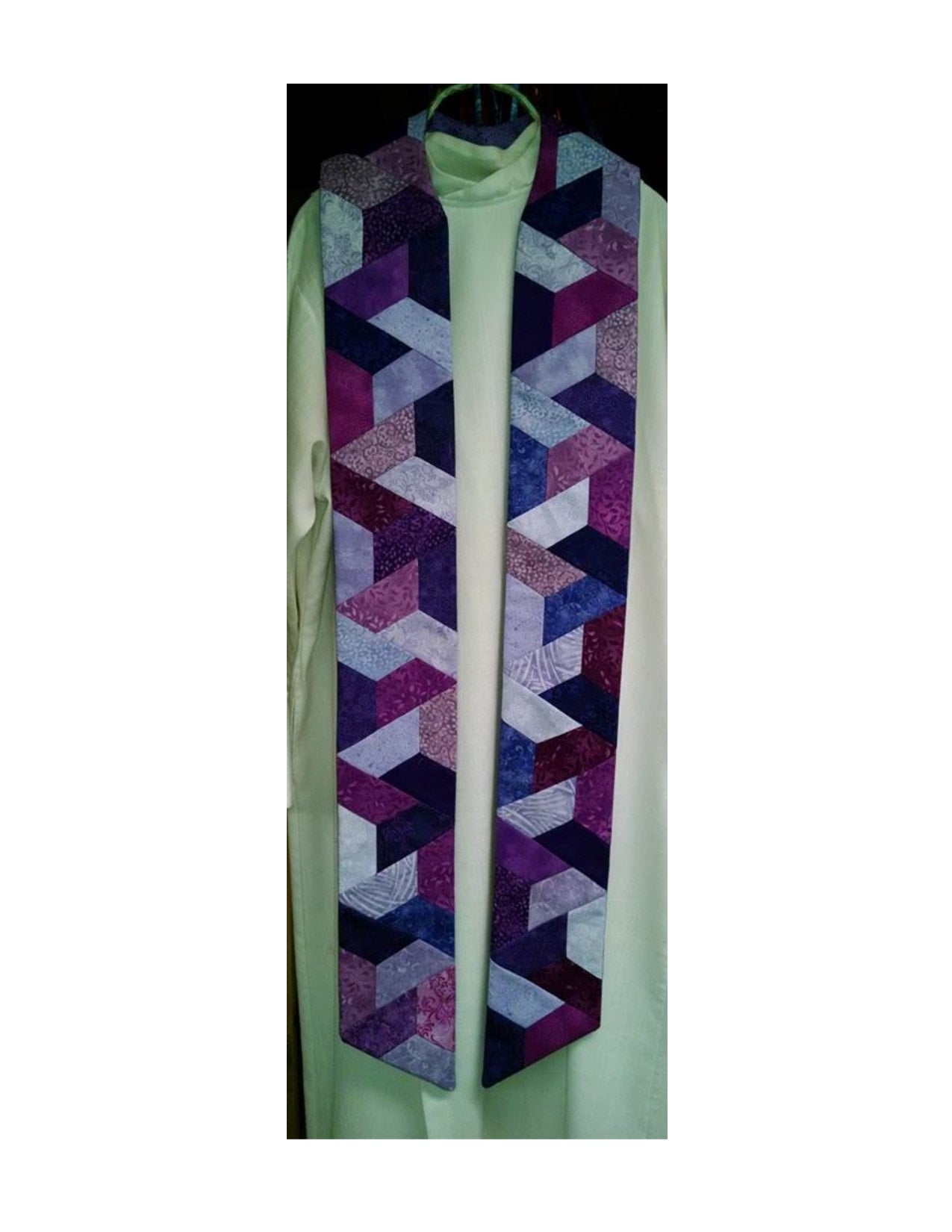 Purple Stole Lent Advent | Quilted with Prayer
